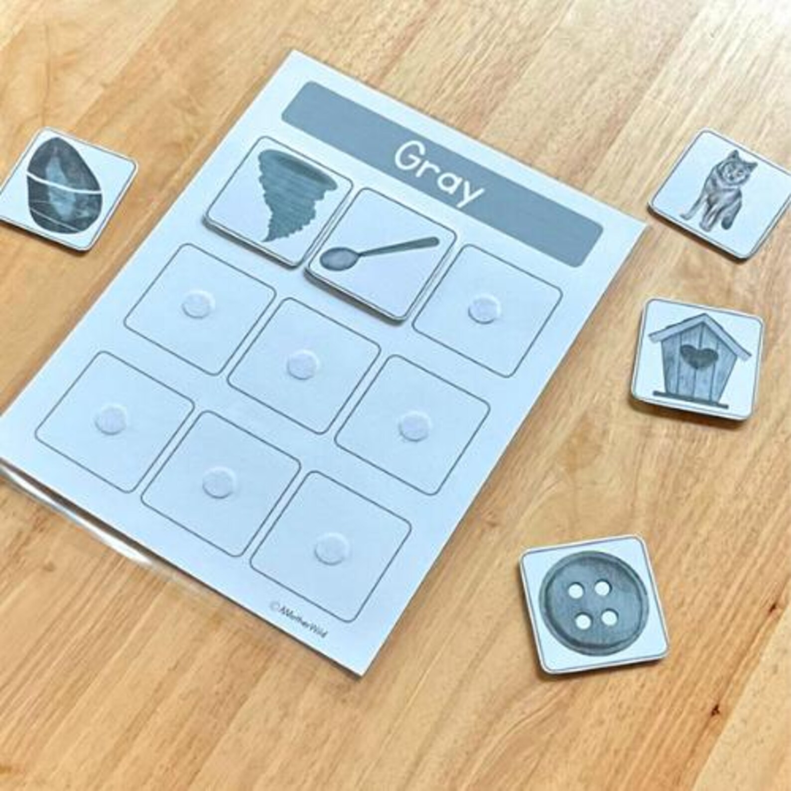 Color Match, Color Sorting Activity, Toddler Preschool Kindergarten ...