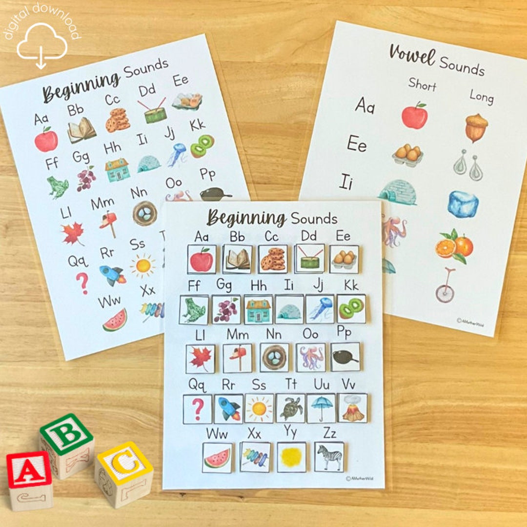Beginning Sounds Starter Pack, Alphabet Practice, Homeschool Activity ...