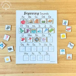 Beginning Sounds Starter Pack, Alphabet Practice, Homeschool Activity ...