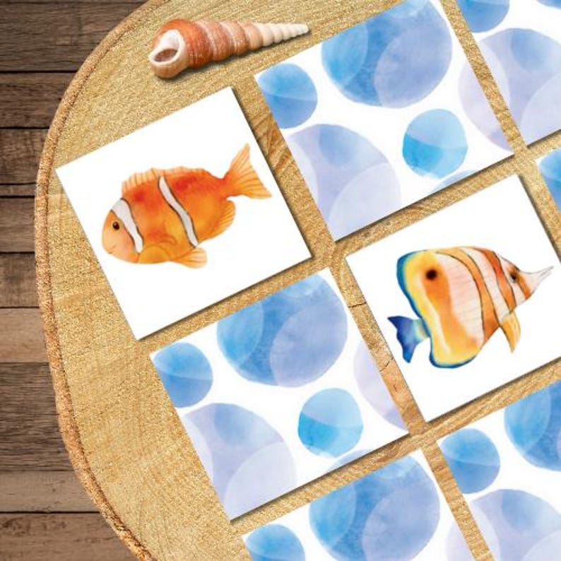 Under the Sea Memory Game, Matching Activity, Charlotte Mason ...