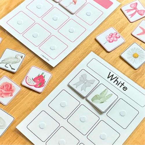 Color Match, Color Sorting Activity, Toddler Preschool Kindergarten ...