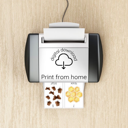 Nature Themed Number Flashcards 1-20, Homeschool Montessori Printable ...