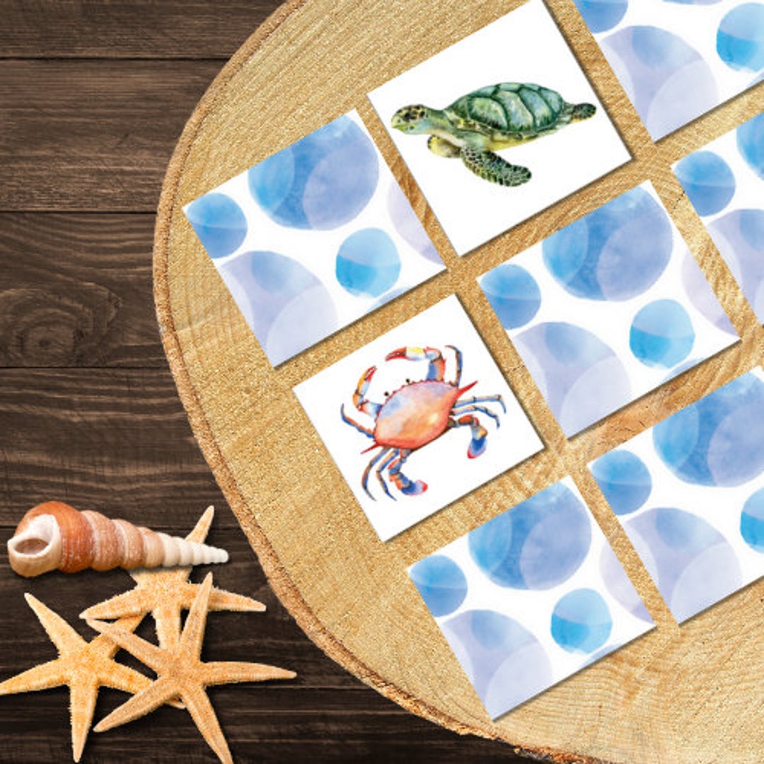 Under the Sea Memory Matching Activity, - Etsy