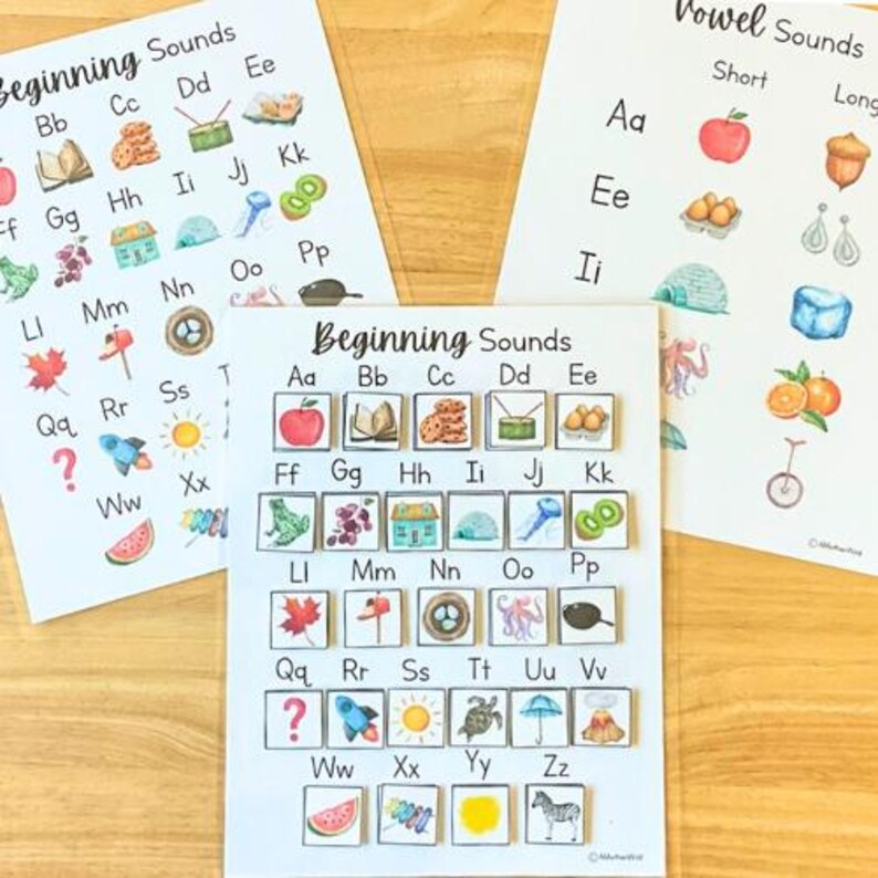 Beginning Sounds Starter Pack, Alphabet Practice, Homeschool Activity ...