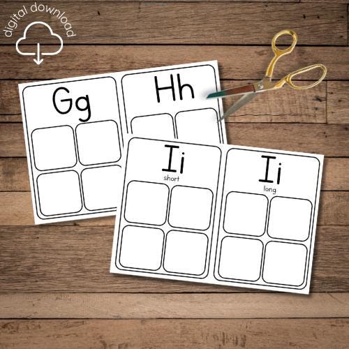 ABC Beginning Sound Matching Activity, ABC Letter Game, Homeschool ...