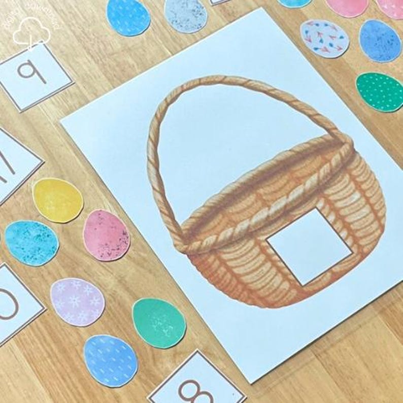 Easter Egg Counting Activity 1-20, Toddler Preschool Kindergarten Math ...