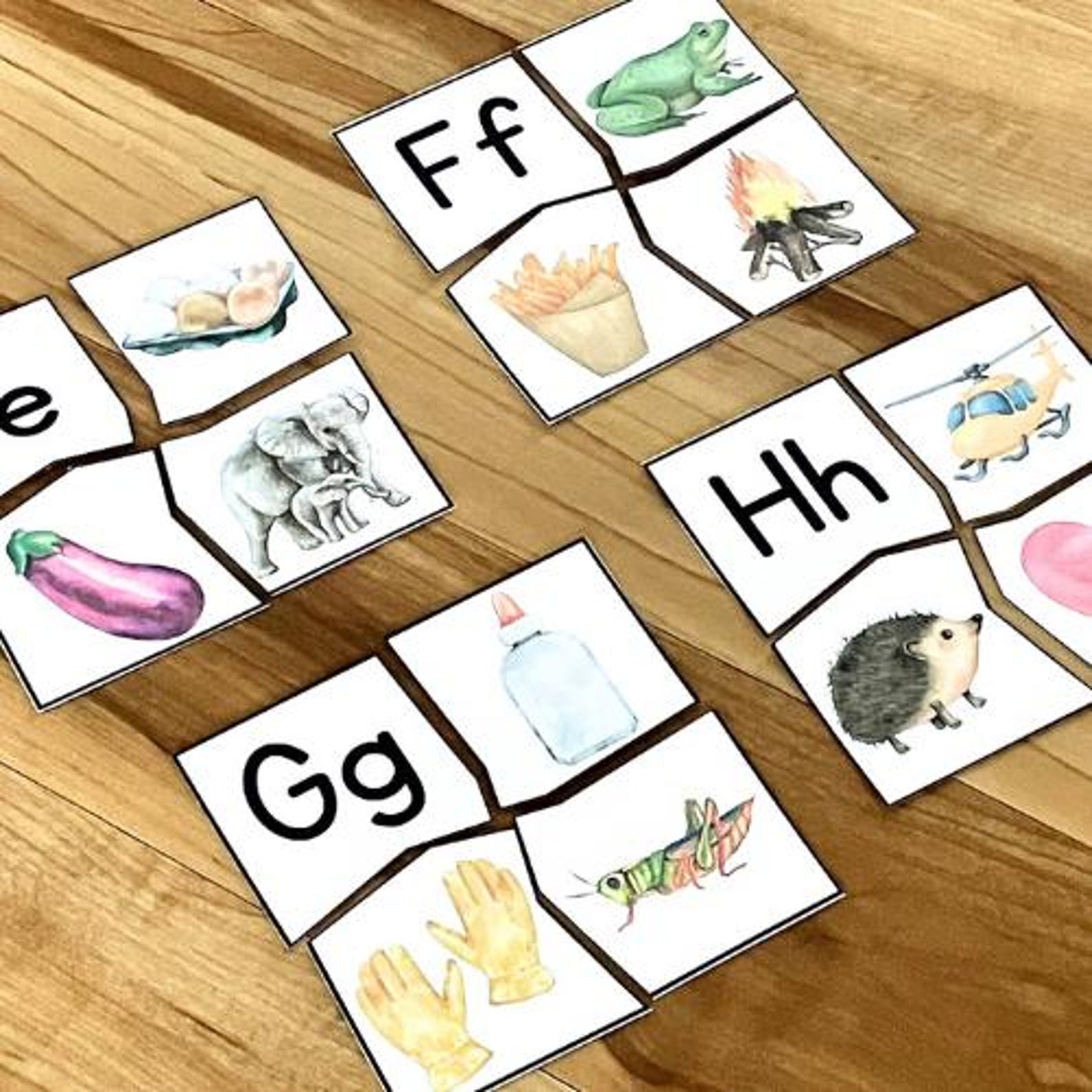 Beginning Letter Sound, ABC Puzzles, Alphabet Learning, Preschool ...