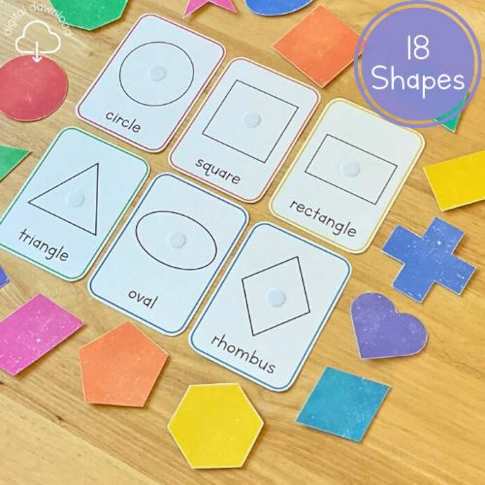 Shape Matching Activity, Educational Preschool Printable, Teacher ...