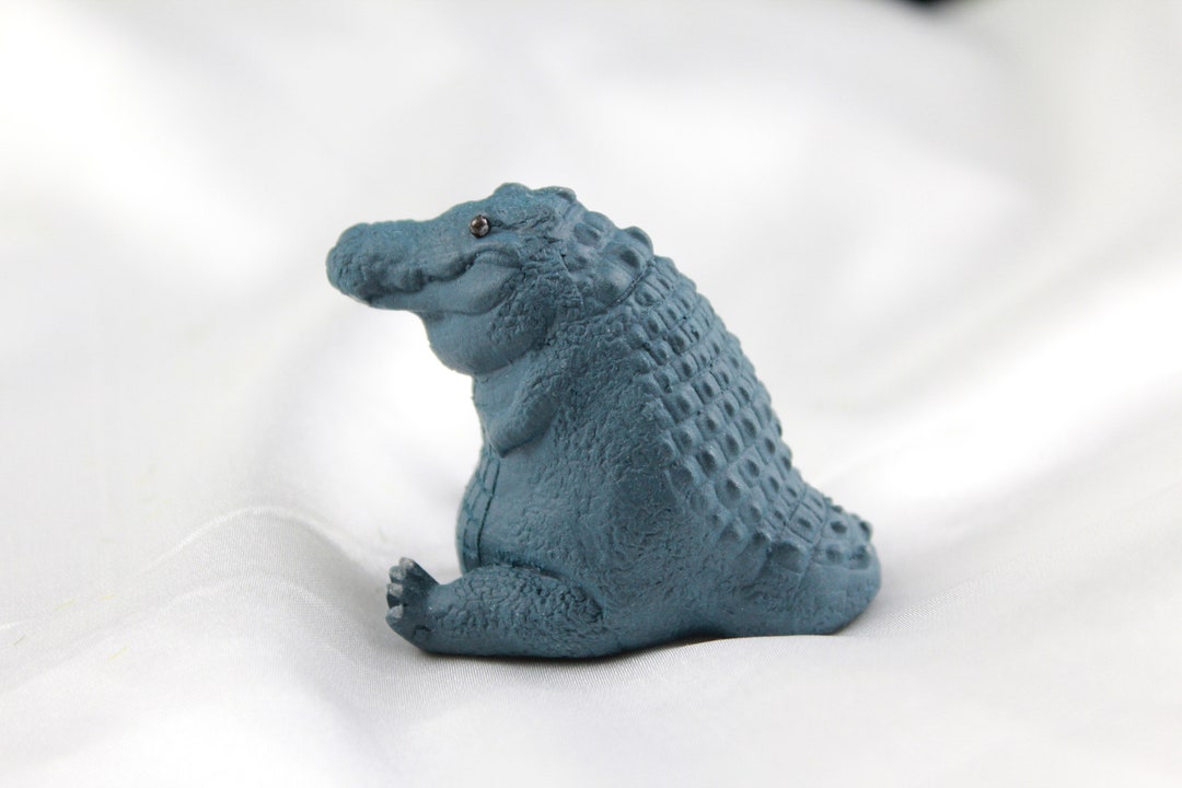 Blue Ceramic Crocodile Tea Pet Chubby Crocodile Best Gift - Etsy UK