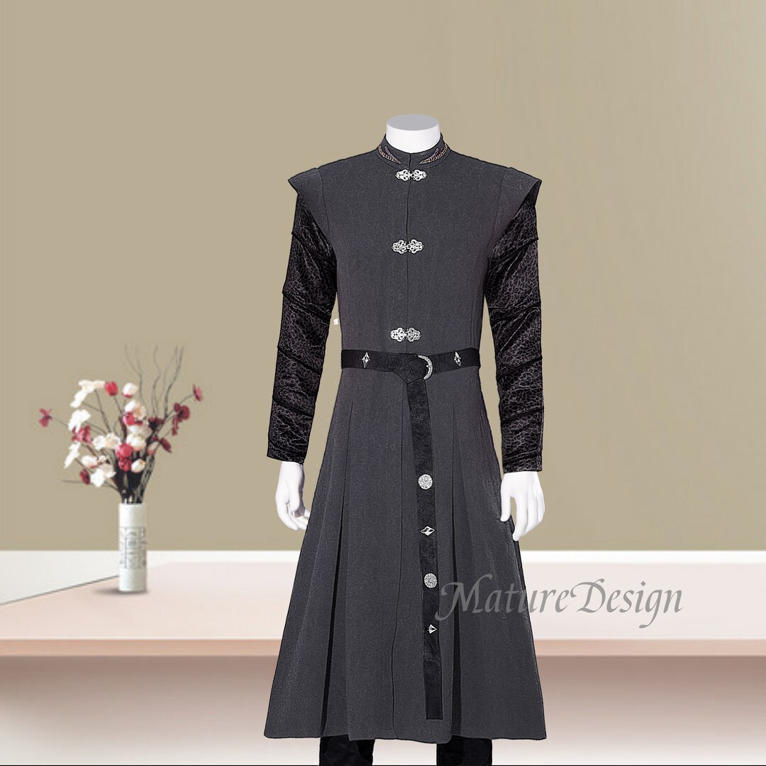 Medieval Retro Black Costume Daemon Targaryen Prince Cosplay - Etsy