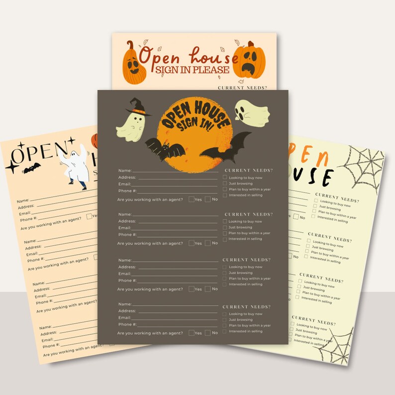 Real Estate Open House Sign up Sheet - Etsy