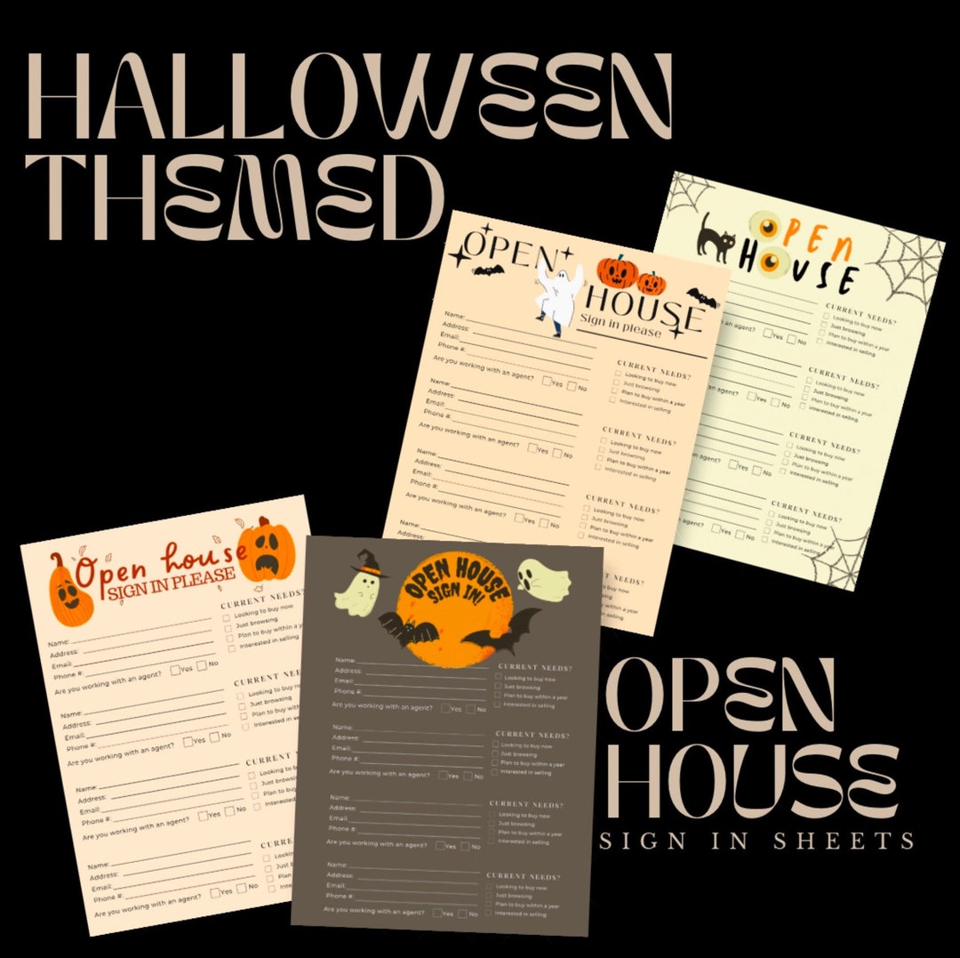 Real Estate Open House Sign up Sheet - Etsy