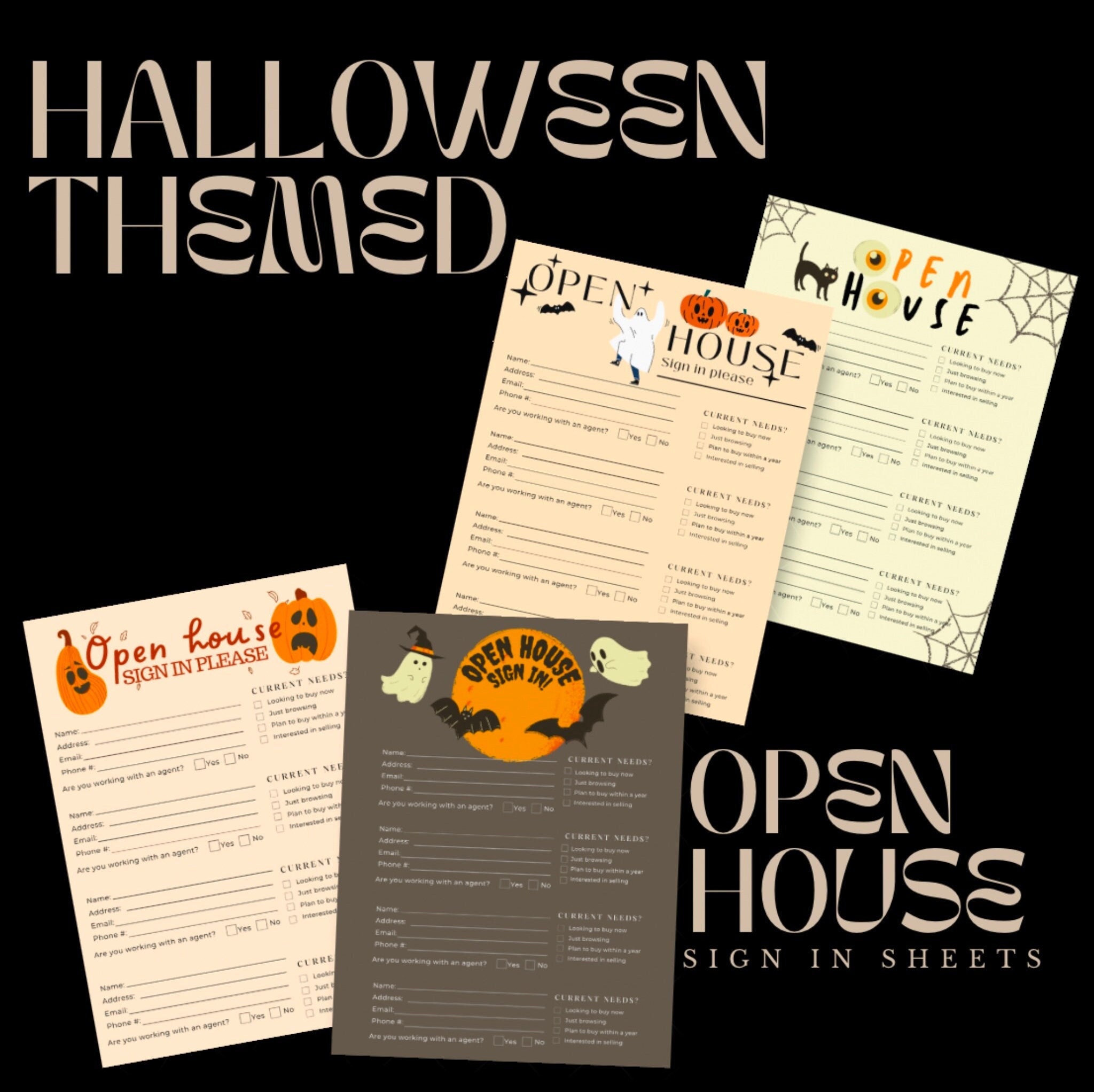 Real Estate Open House Sign up Sheet - Etsy