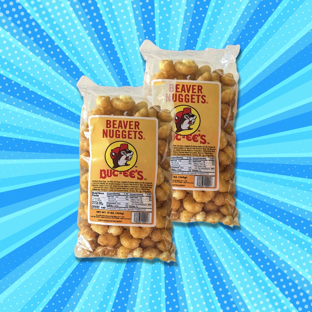 Buc-ee's Original Beaver Nuggets, 2 Bags, Famous Beaver Nuggets, Sweet ...