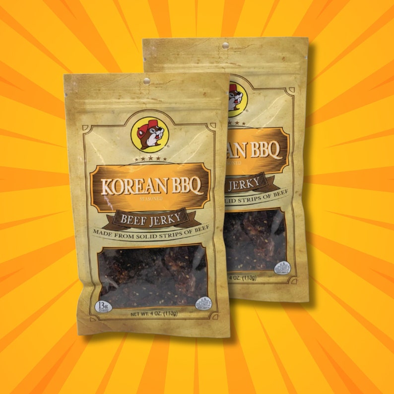 Buc-ee's Korean BBQ Beef Jerky 2 Bags Buc-ee's Jerky Texas Hill Country ...