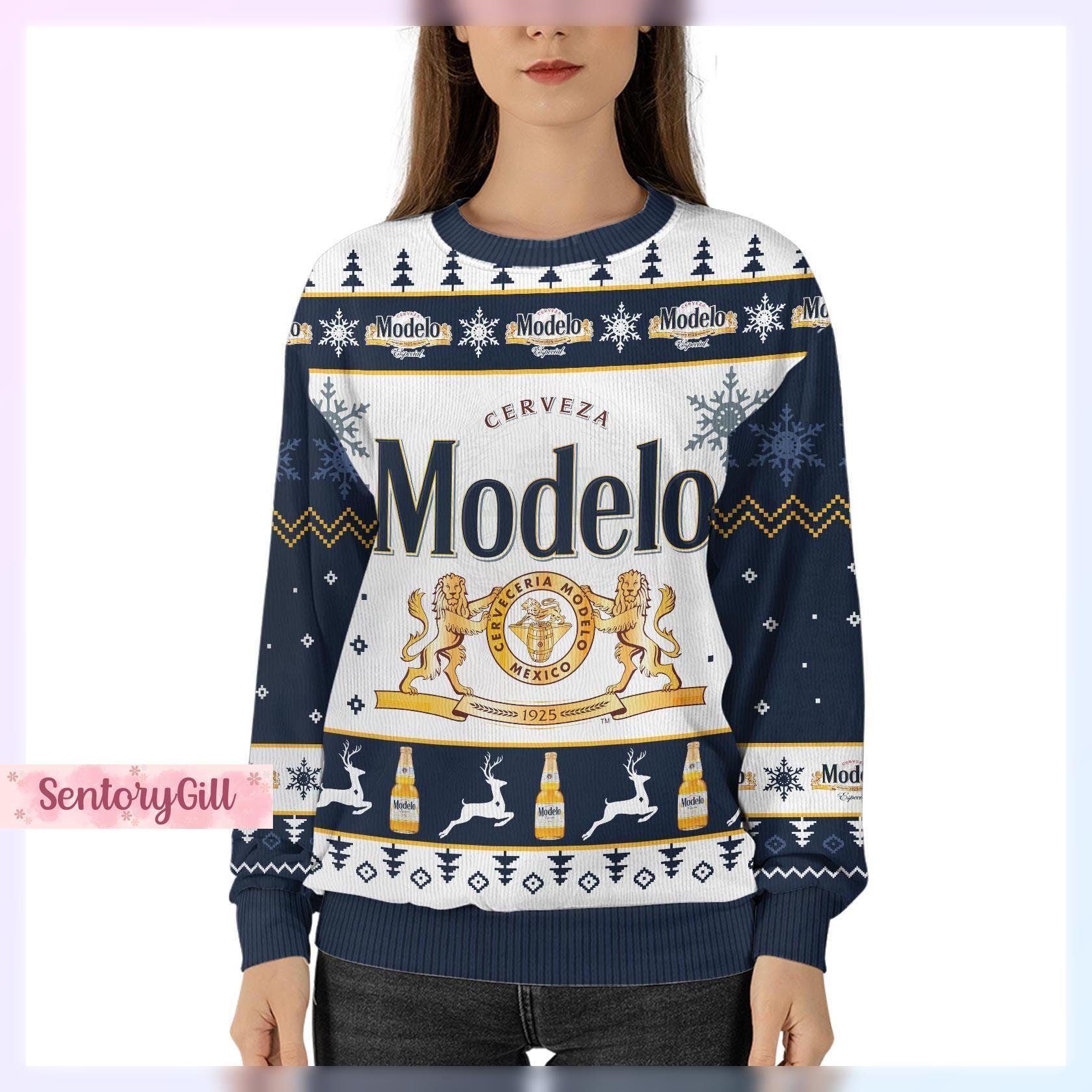 Christmas Modelo Sweater, Modelo Beer Ugly Sweater, Modelo Holiday ...