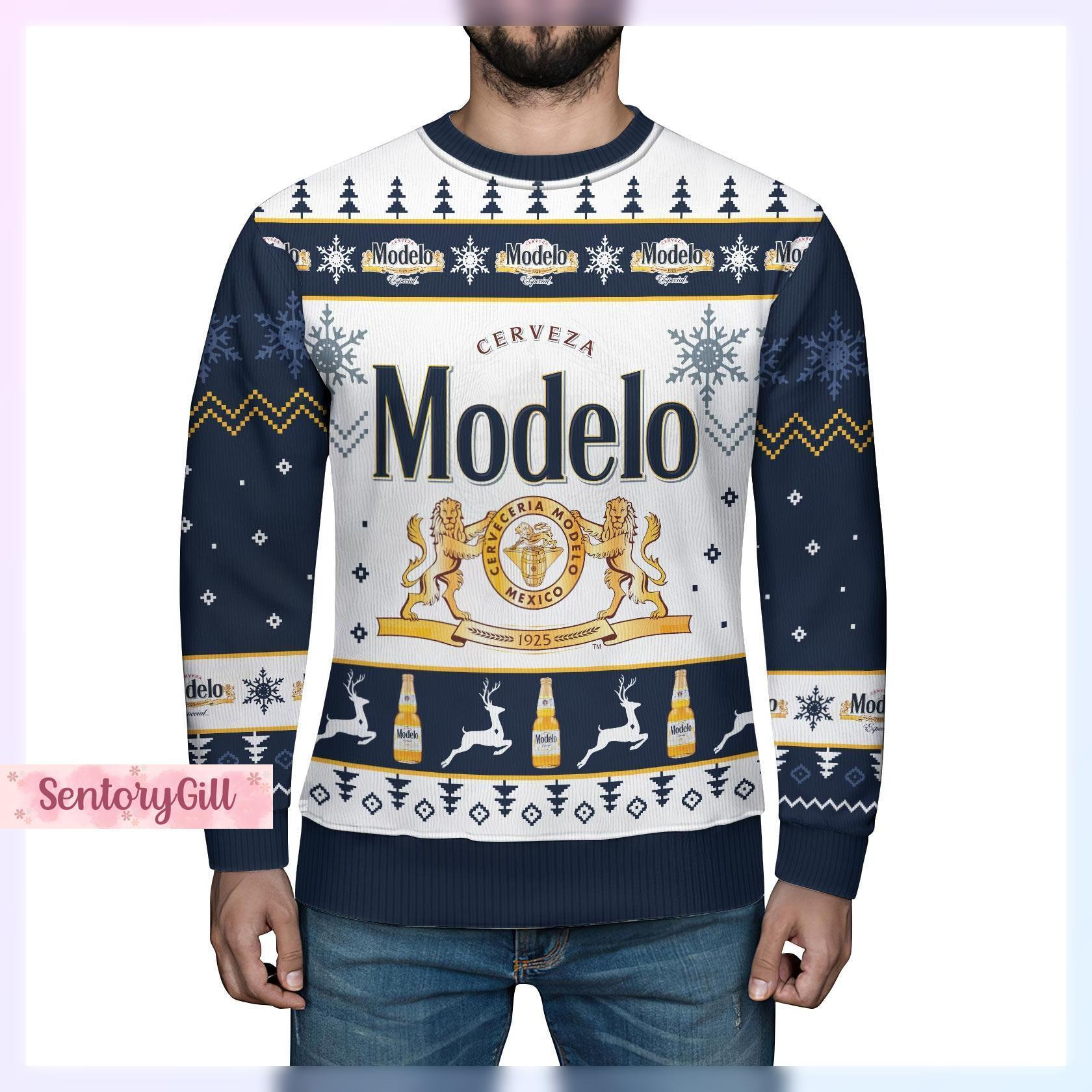 Christmas Modelo Sweater, Modelo Beer Ugly Sweater, Modelo Holiday ...