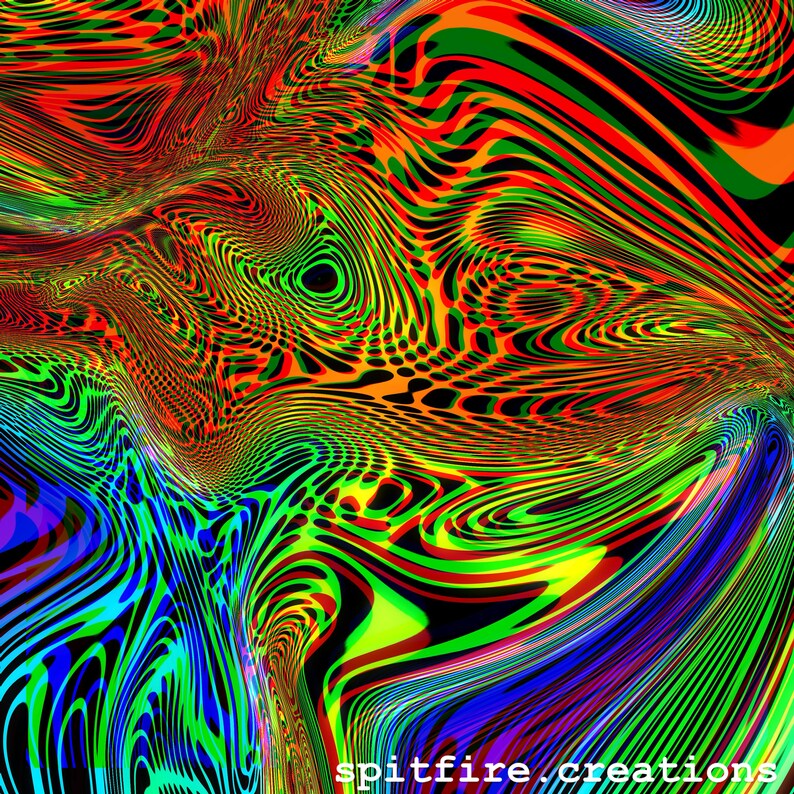 Psychedelic Dreams Phone Wallpaper - Etsy