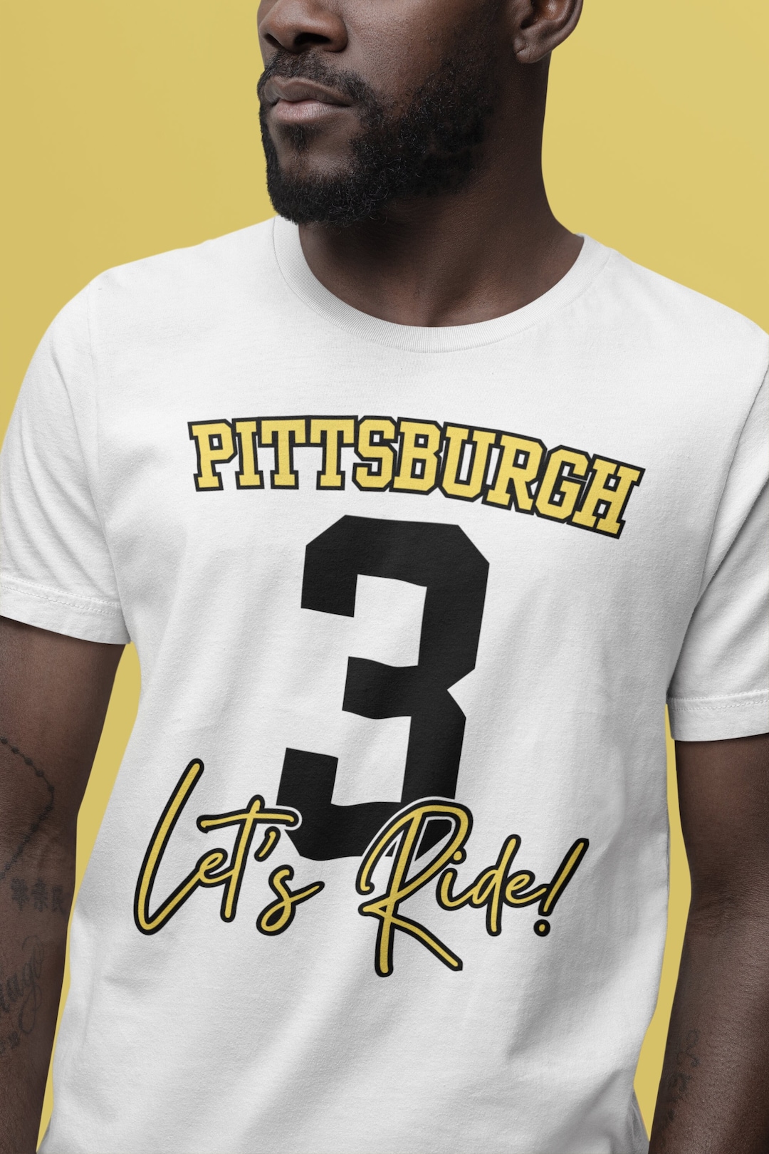Pittsburgh Let's Ride T-shirt, Football T-shirt, QB, Quarterback, Steel ...