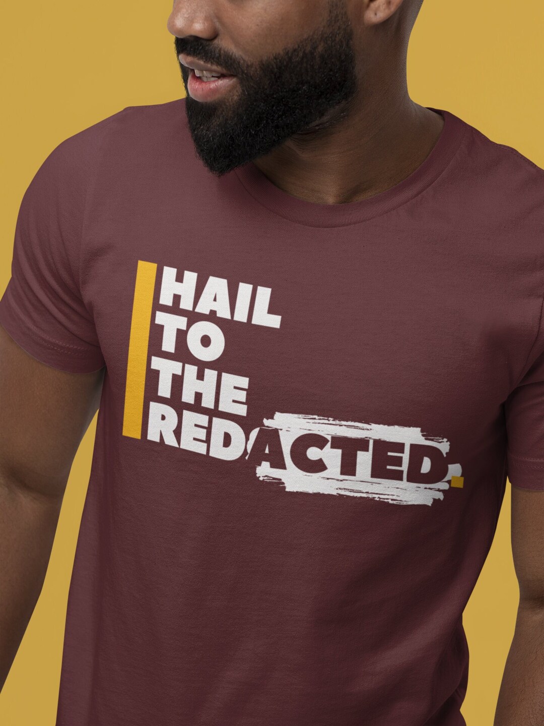 Hail to the REDACTED T-shirt | Commanders | Washington | DC | NFL ...