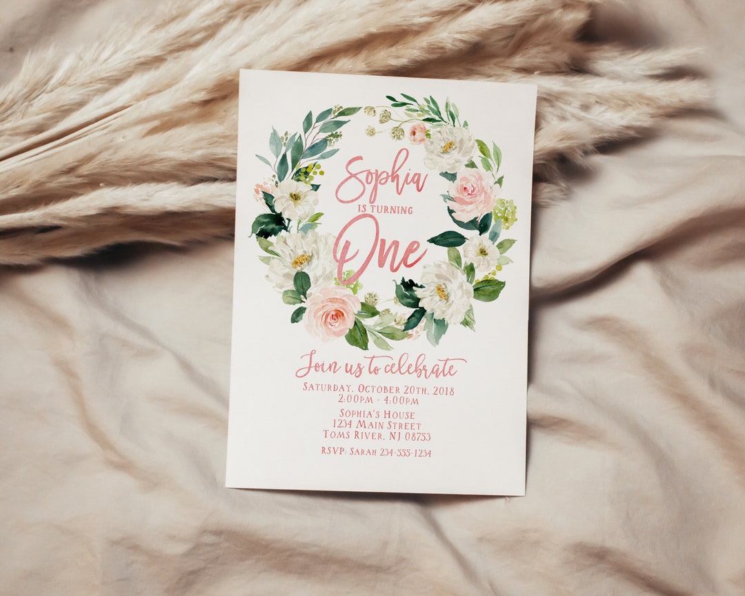 Kids Birthday Party Invitation | Cute Digital 5x7 & 4x6 | Customizable ...