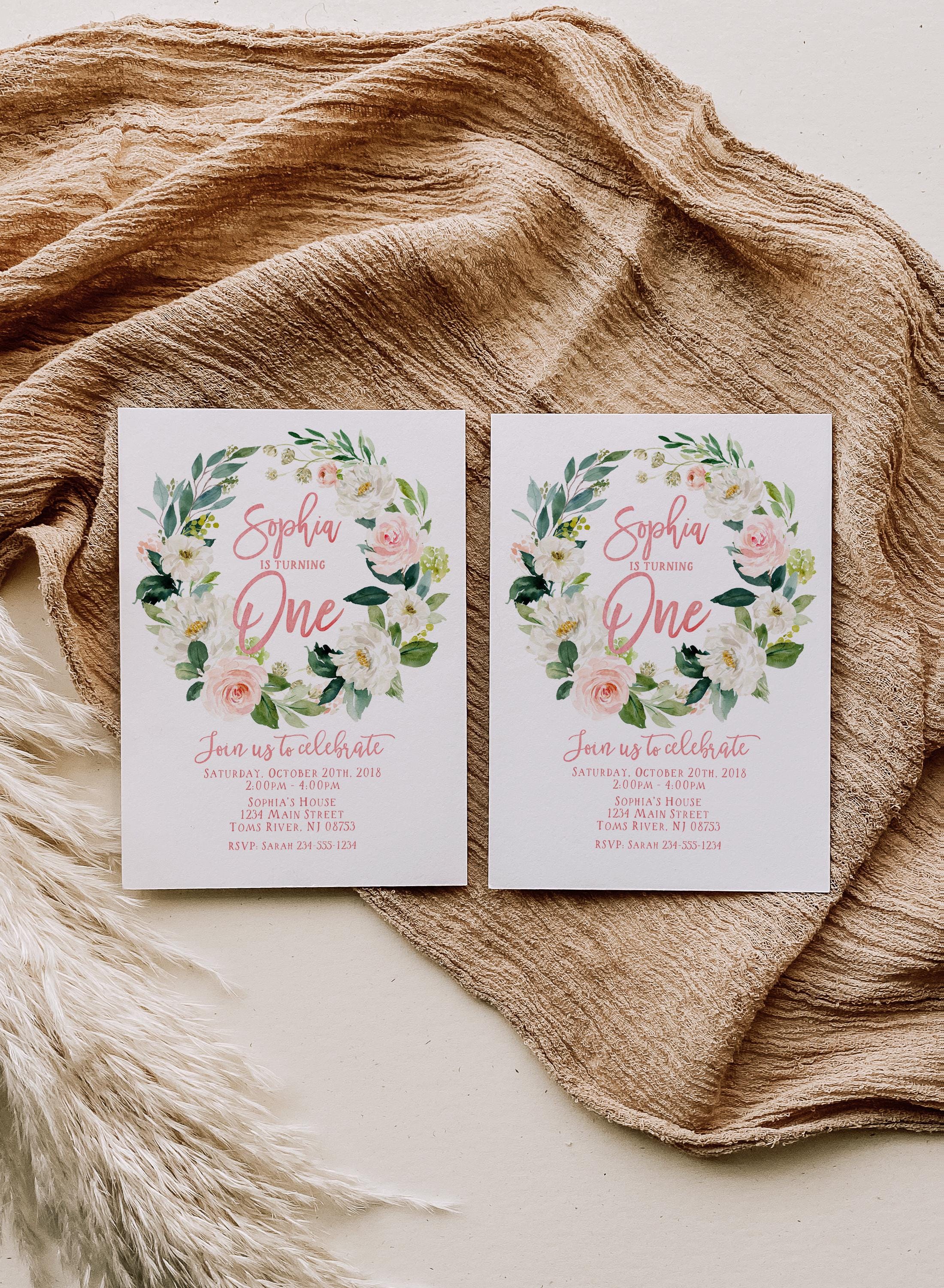 Kids Birthday Party Invitation | Cute Digital 5x7 & 4x6 | Customizable ...