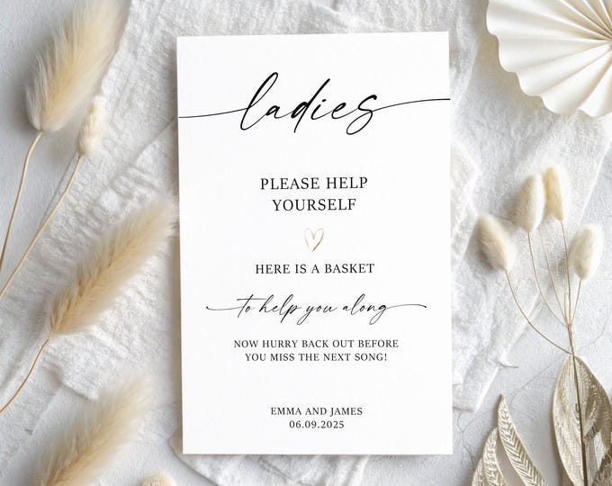 Please Help Yourself Wedding Sign, Help Yourself Sign Restroom Sign ...