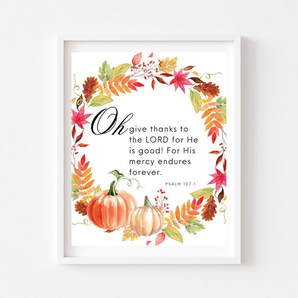Psalm 107 1 - Etsy