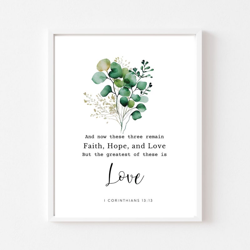 The Greatest is Love - Etsy