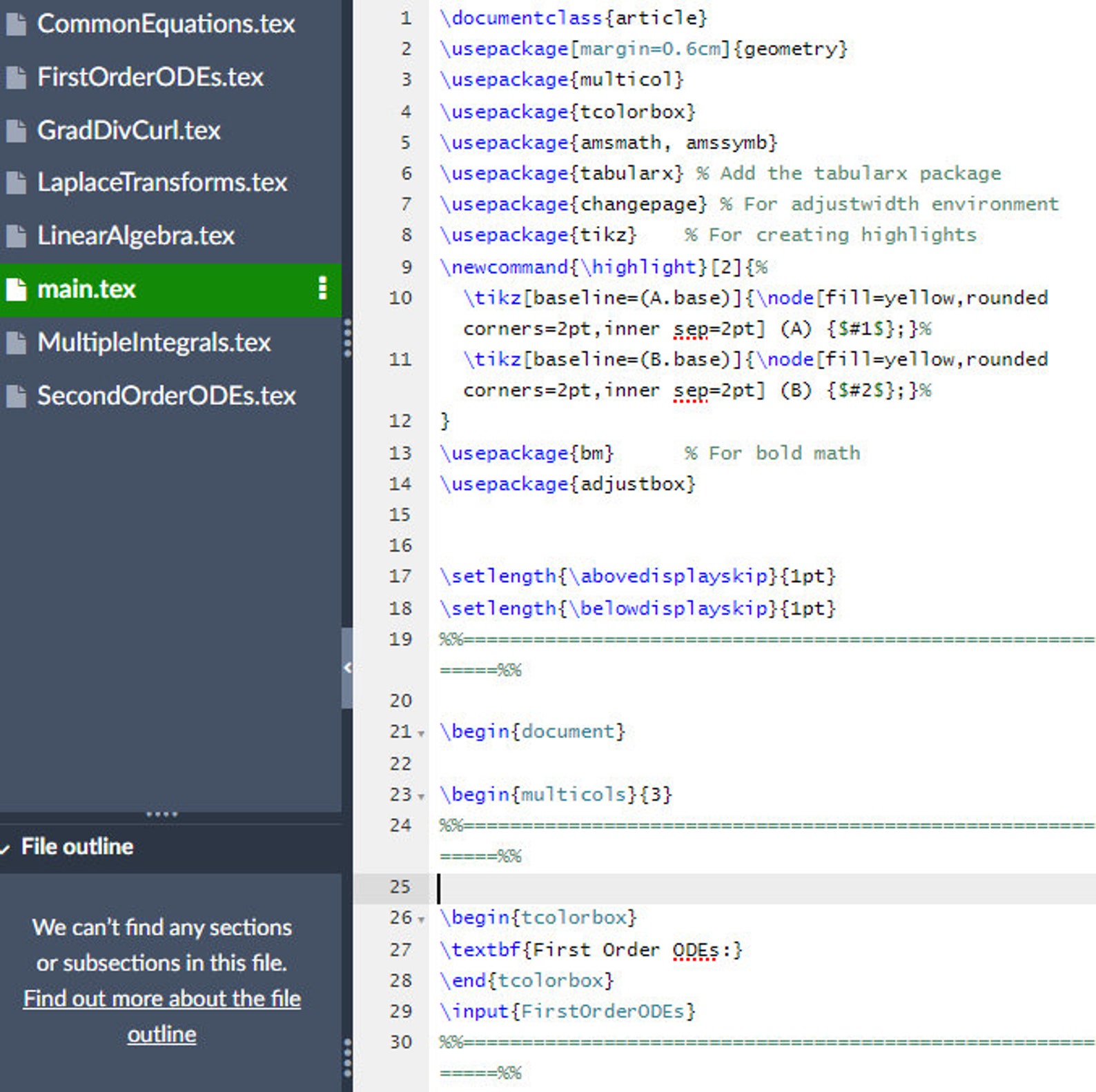 PDF Advanced Math Reference Sheet: Differential Equations, Linear ...