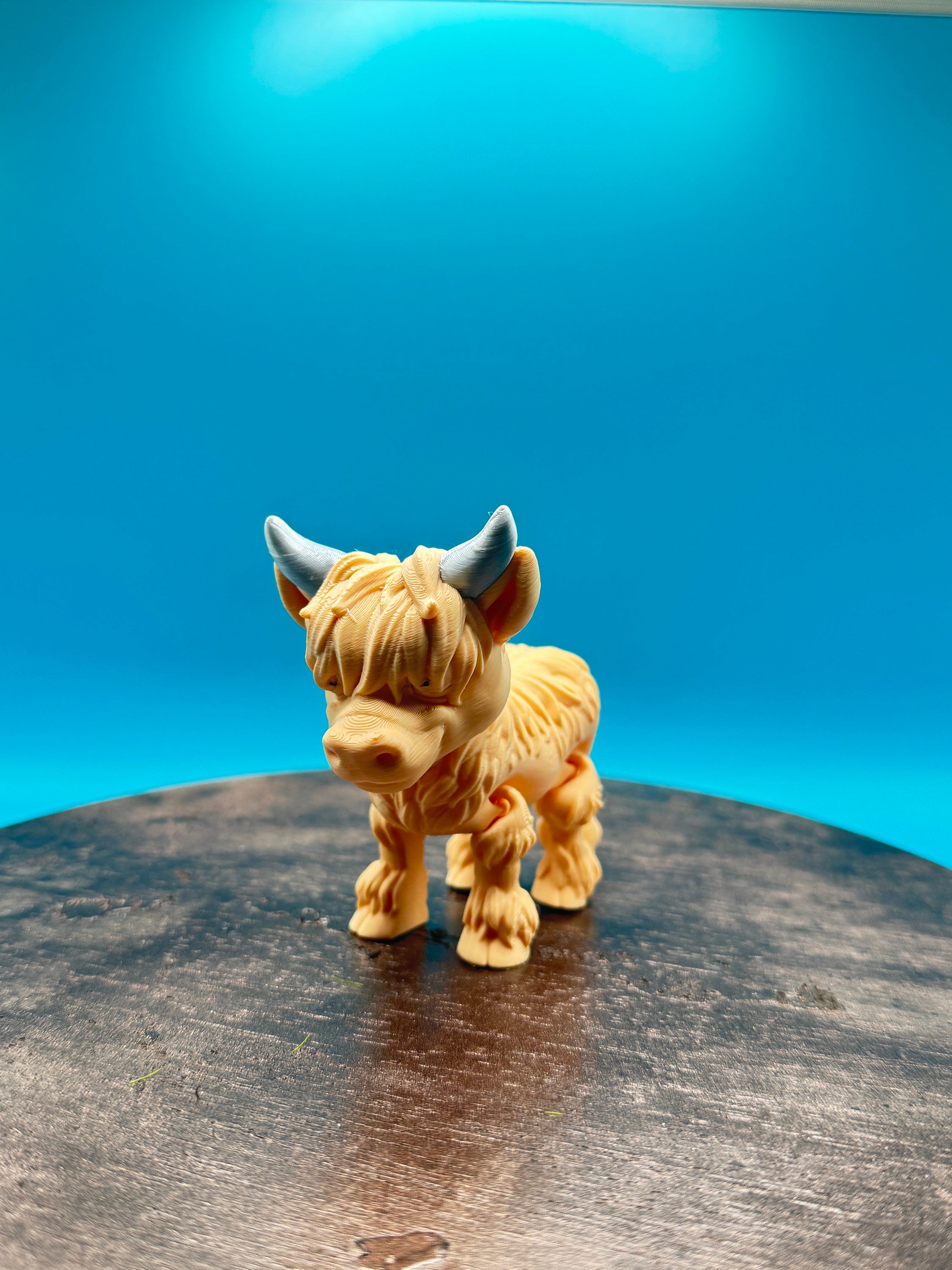 3-D Printed Flex, Highland Cows. 3D Printed Articulating Highland Cow ...