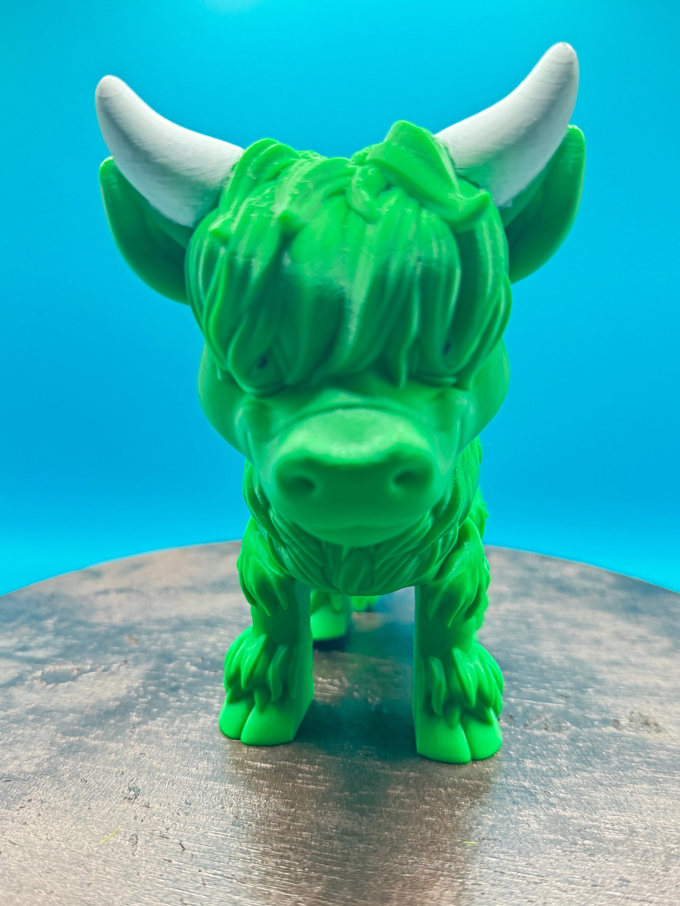3-D Printed Flex, Highland Cows. 3D Printed Articulating Highland Cow ...