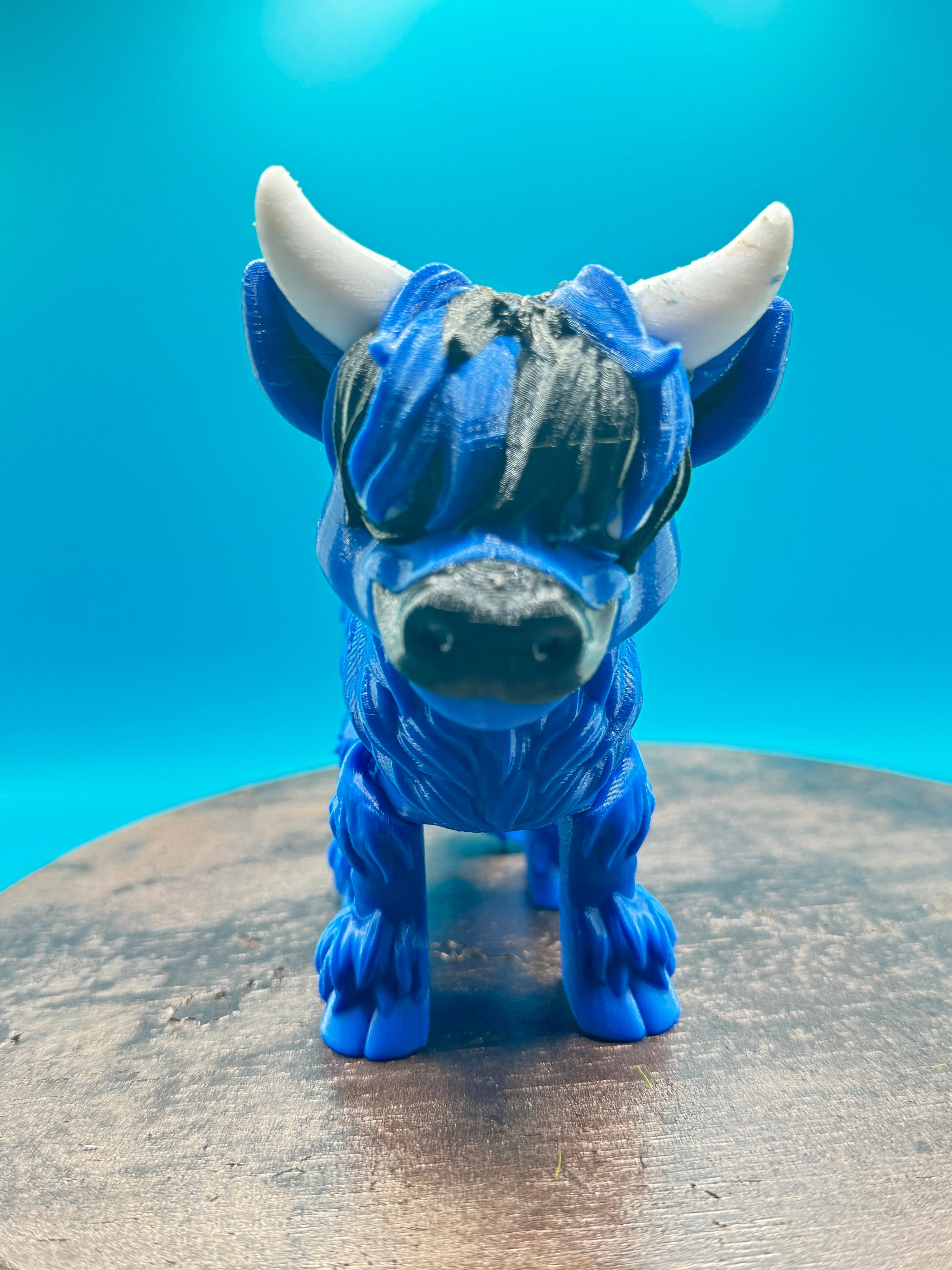 3-D Printed Flex, Highland Cows. 3D Printed Articulating Highland Cow ...