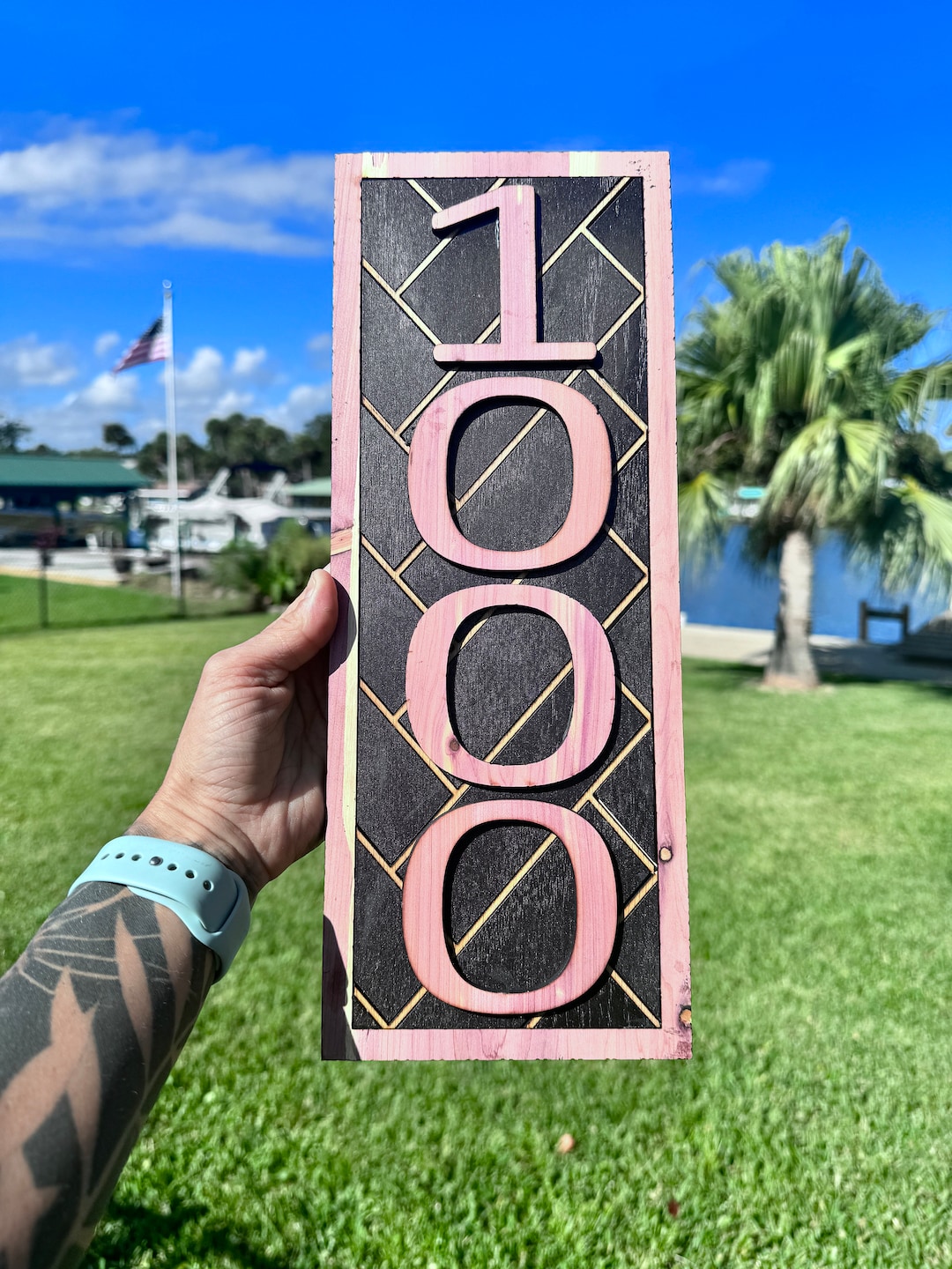 Personalized House Number Sign Customizable Address Plaque Tailored ...