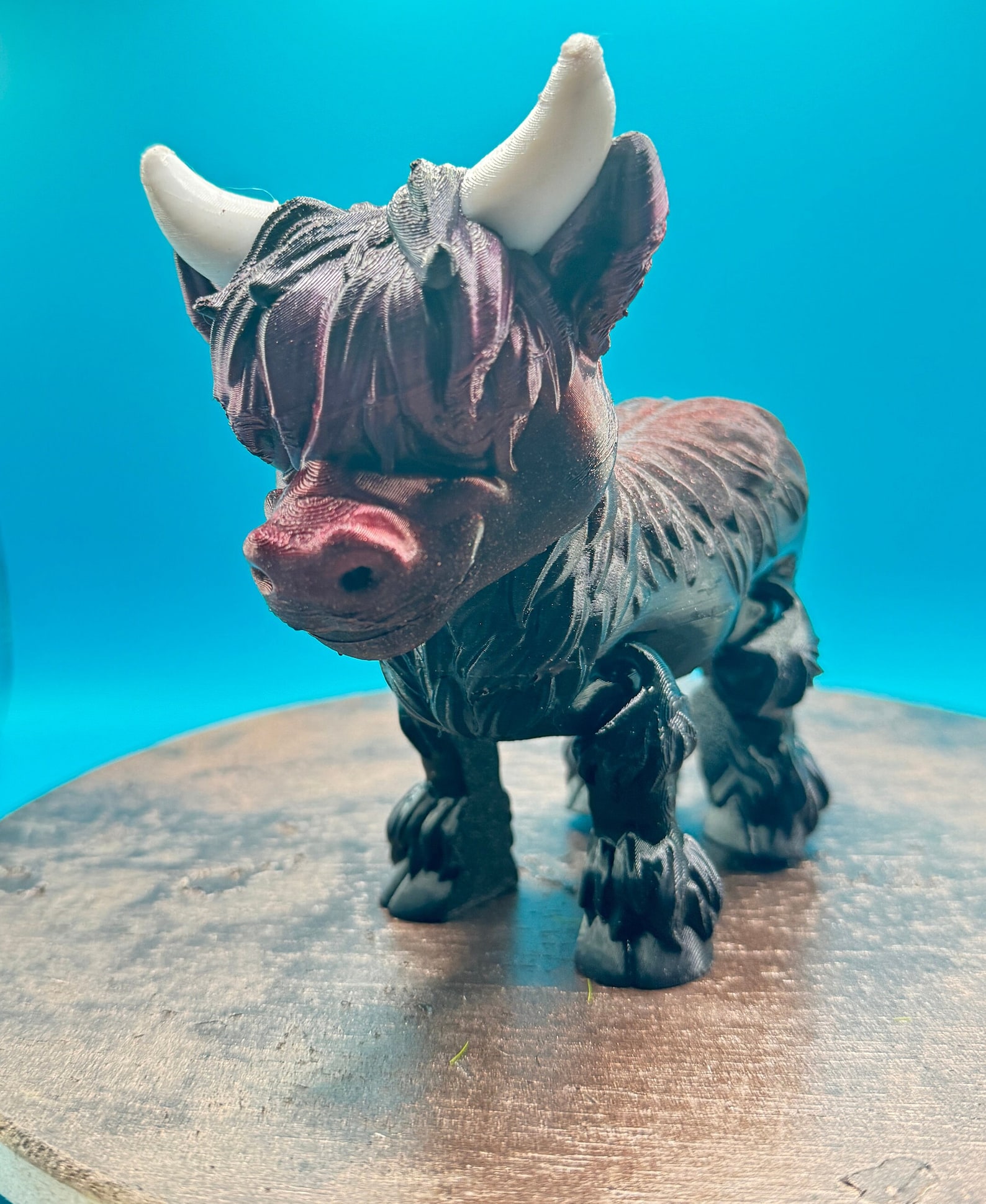 3-D Printed Flex, Highland Cows. 3D Printed Articulating Highland Cow ...