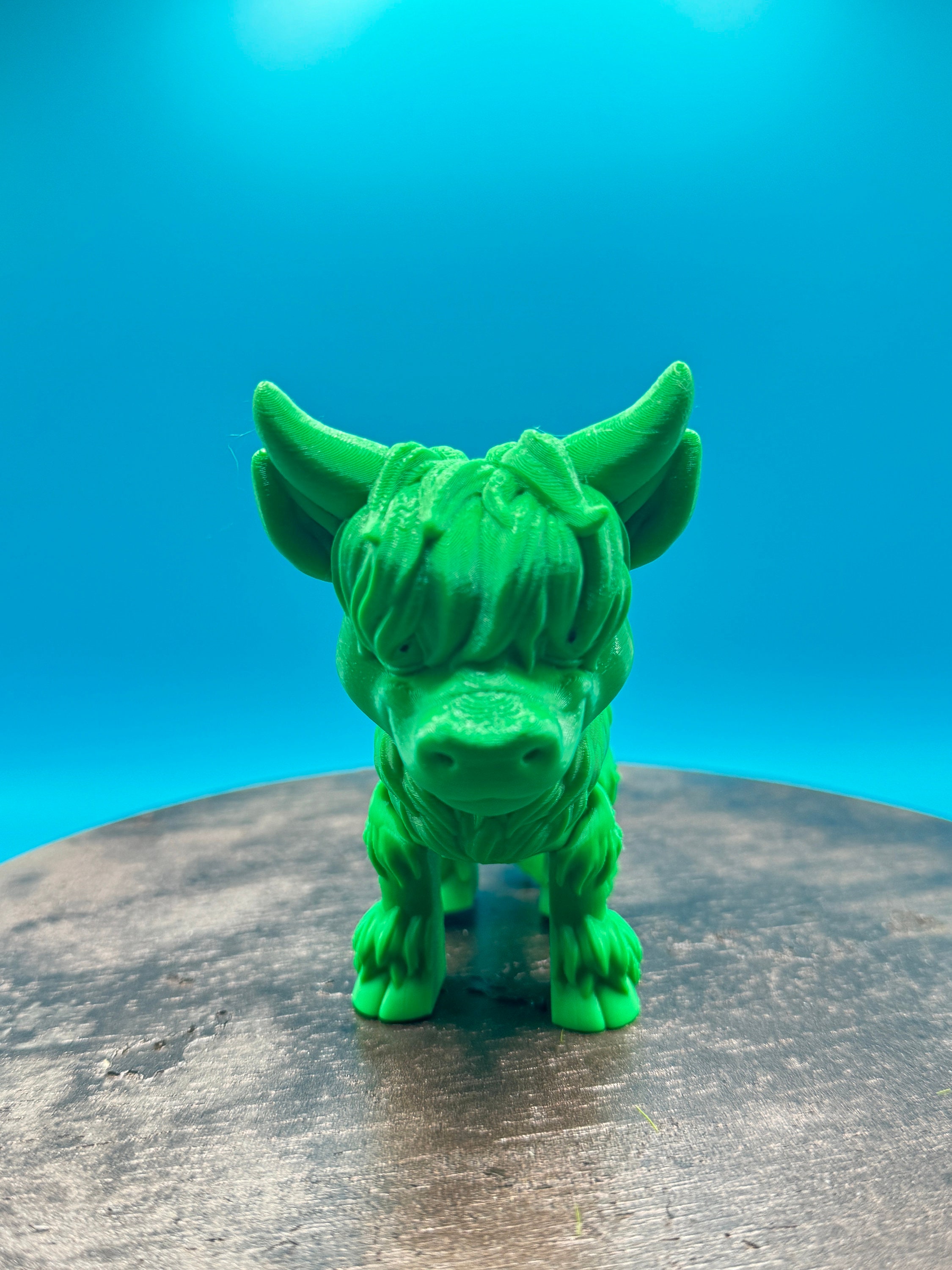 3-D Printed Flex, Highland Cows. 3D Printed Articulating Highland Cow ...