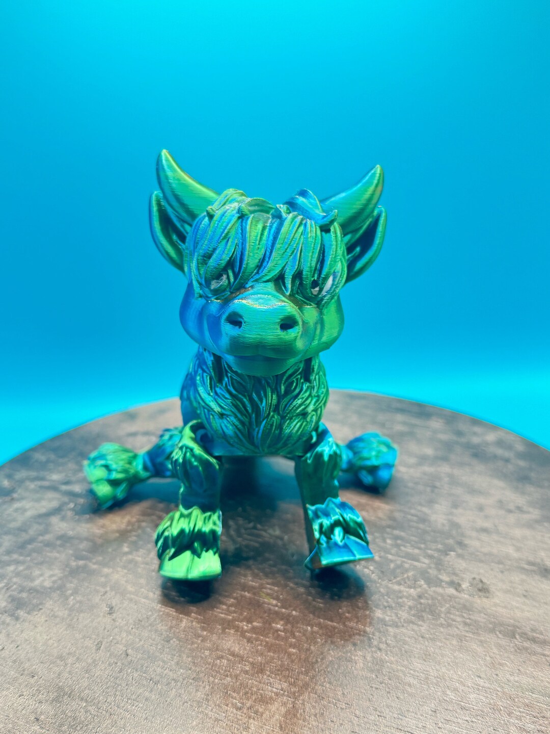 3-D Printed Flex, Highland Cows. 3D Printed Articulating Highland Cow ...