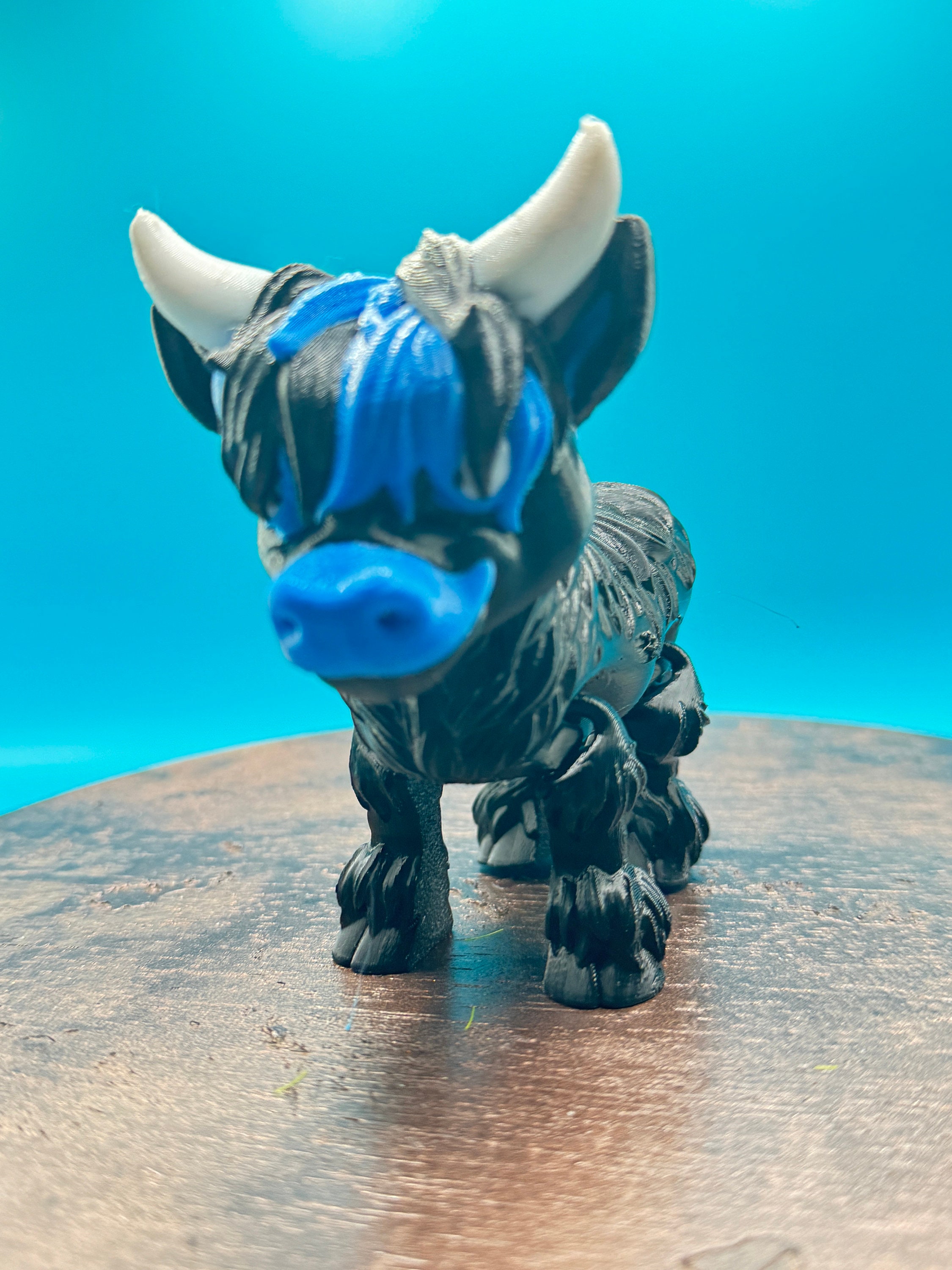 3-D Printed Flex, Highland Cows. 3D Printed Articulating Highland Cow ...
