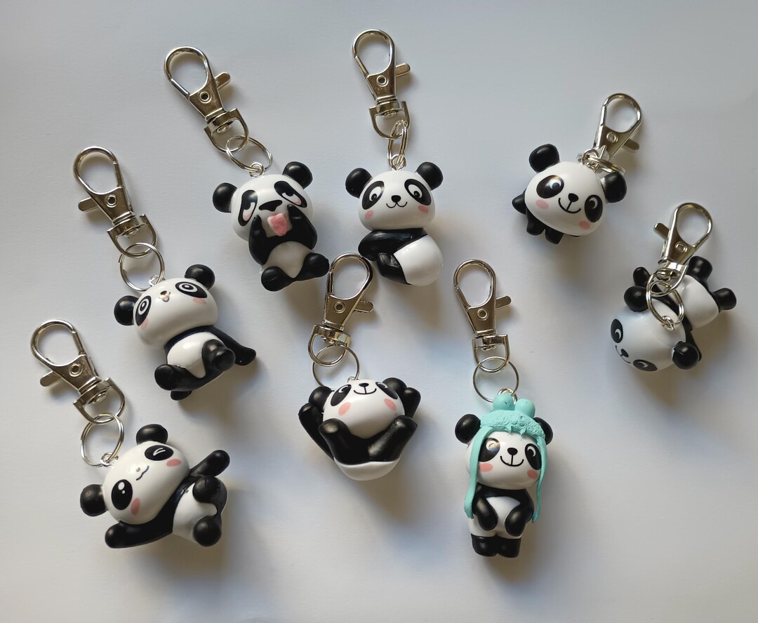 Adorable Metal Panda Bear Keychain – Cute Panda Gift for Animal Lovers ...