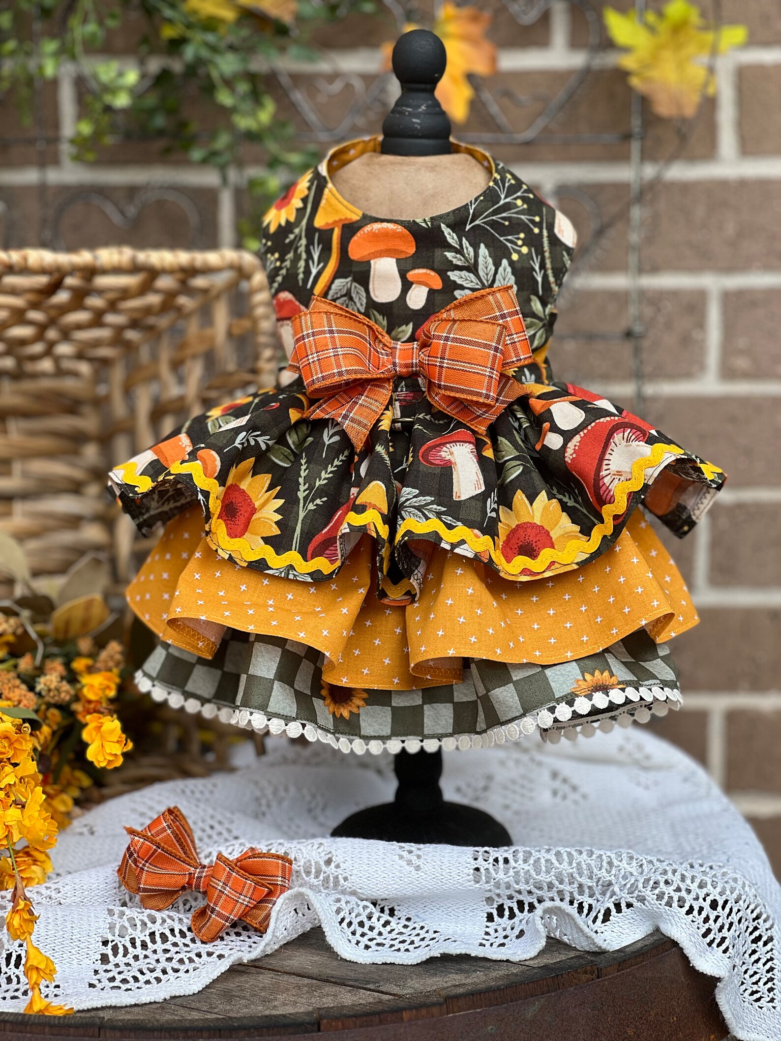 Toadstool Ruffled Dress - Etsy