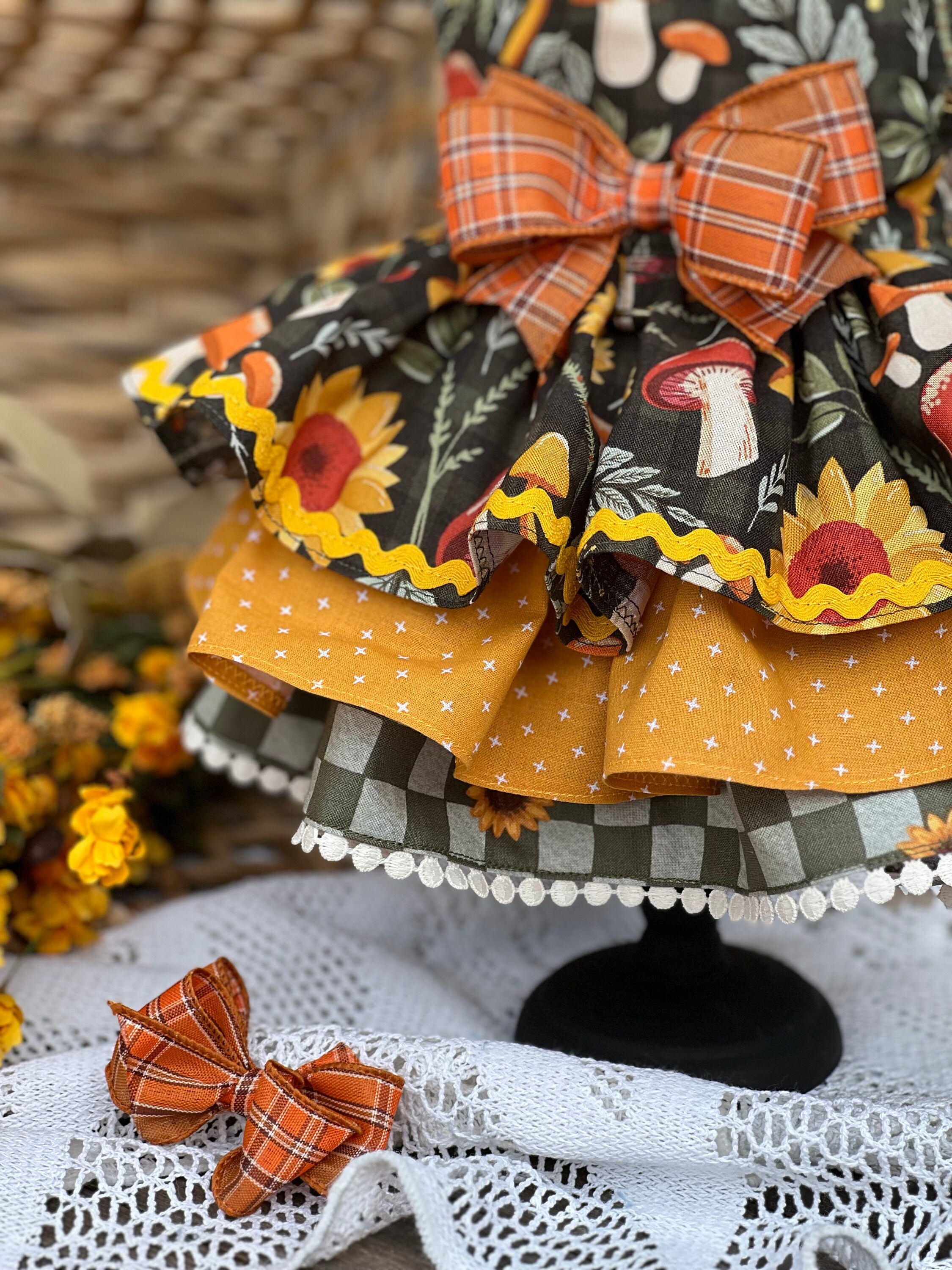 Toadstool Ruffled Dress - Etsy