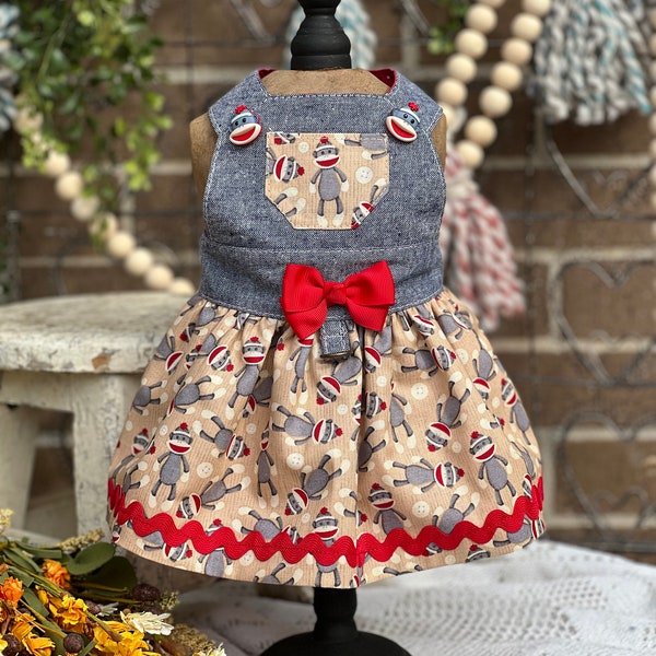 Sock Monkey Dress - Etsy