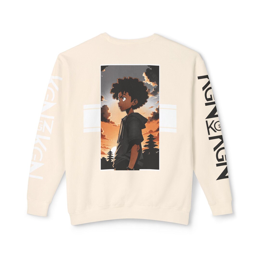 Boondocks Inspired Crewneck Sweatshirt, Nature Landscape Jumper ...