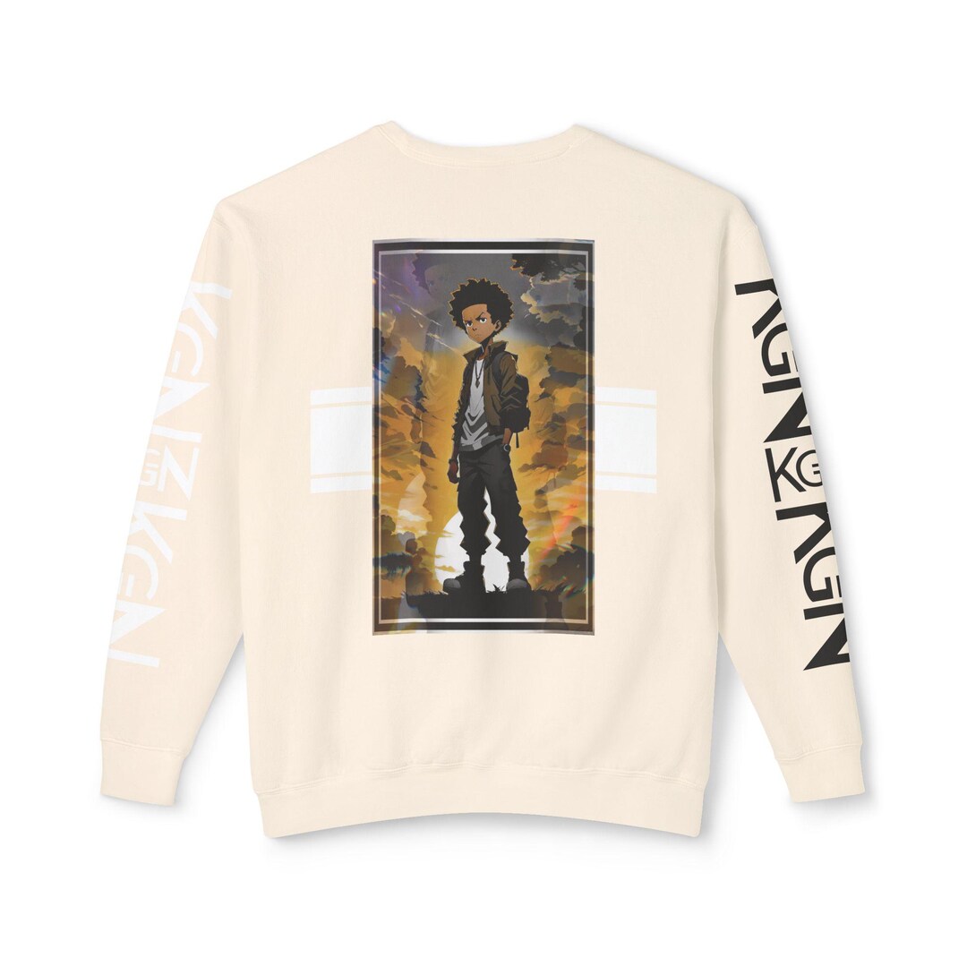 Boondocks Inspired Sweatshirt, Hip Hop Cartoon Graphic Crewneck ...