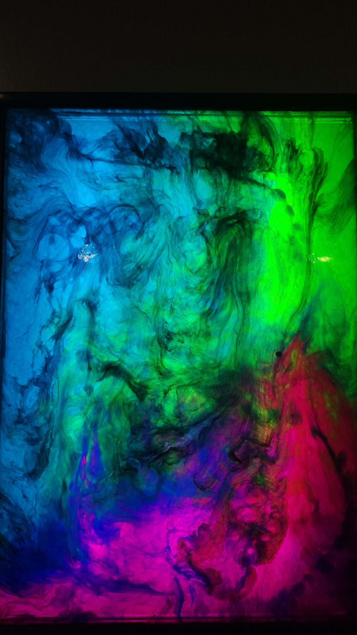 Backlit Epoxy Wall Art Triptych - Etsy