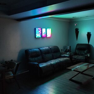 Backlit Epoxy Wall Art Triptych - Etsy