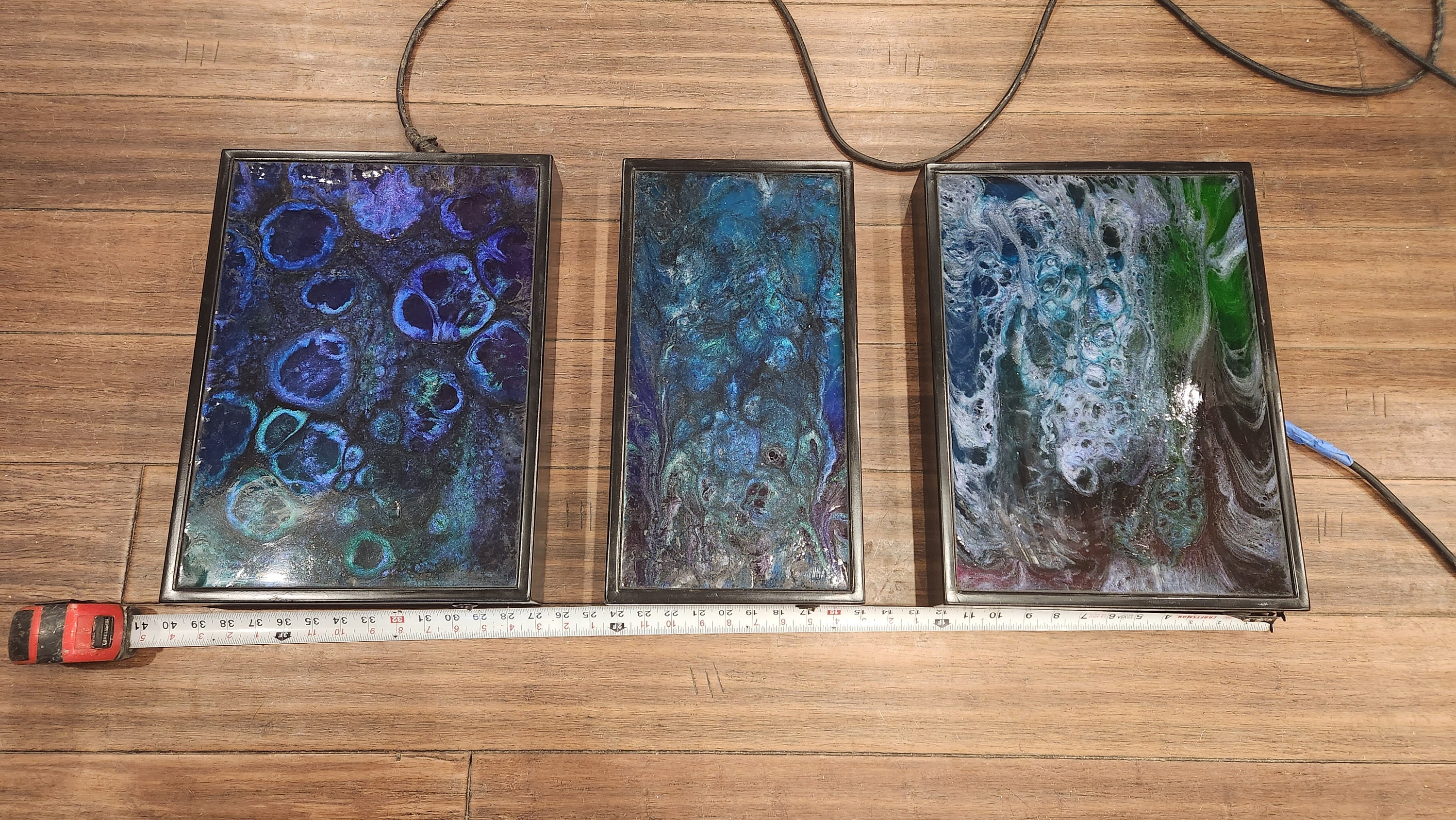 Backlit Epoxy Wall Art Triptych - Etsy