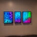 Backlit Epoxy Wall Art Triptych - Etsy