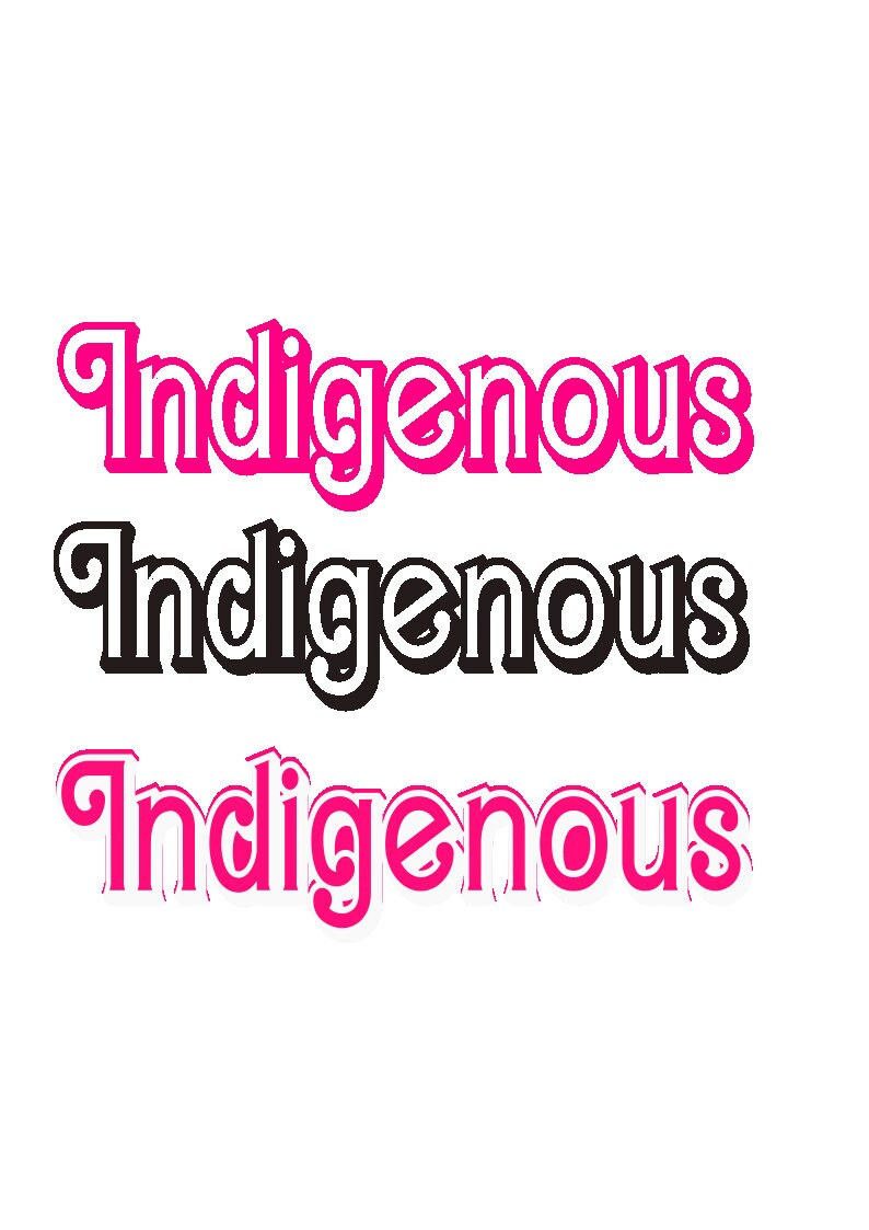 Indigenous Logo in Barbie Script - Etsy