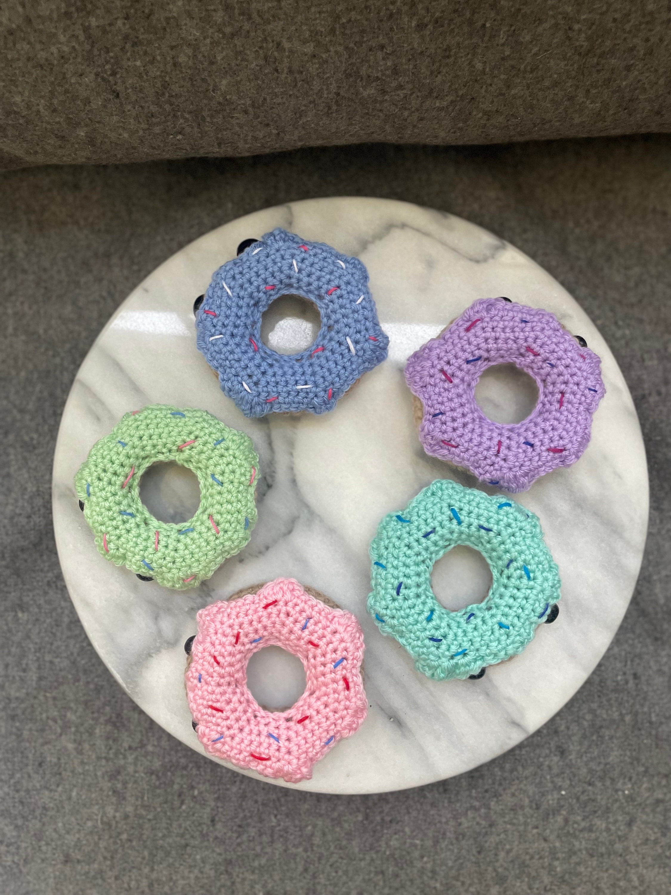 Donut Coaster amigurumi Crochet Gift Perfect for Weddings, Birthdays ...
